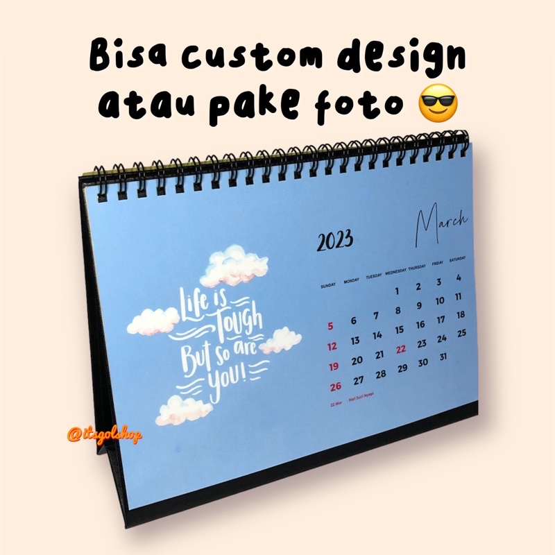 Jual KALENDER MEJA CUSTOM / KALENDER DUDUK CUSTOM | Shopee Indonesia