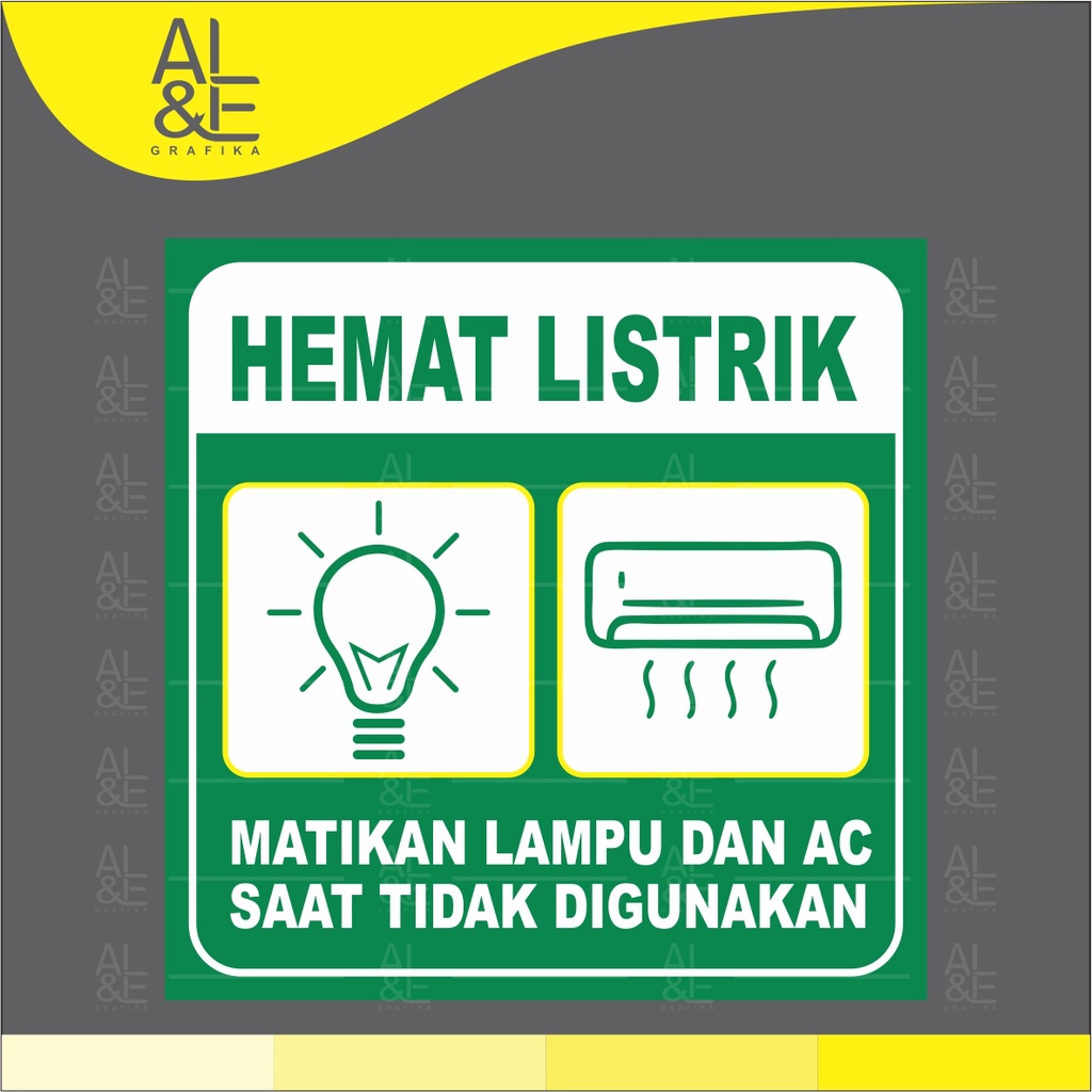 Jual 024 STIKER HEMAT LISTRIK - VYNIL STIKER RITRAMA INDOOR | Shopee ...