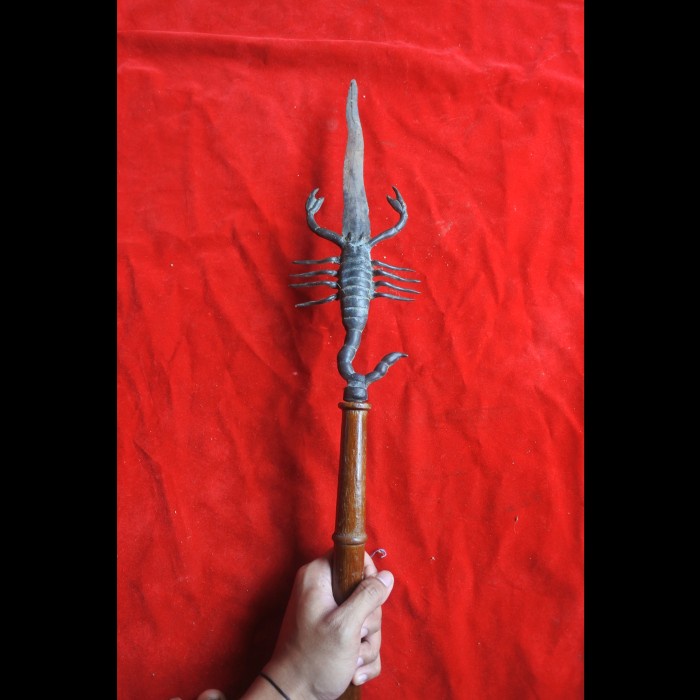 Jual tombak kalajengking perunggu besi pamor antik tinggalan pak camat ...