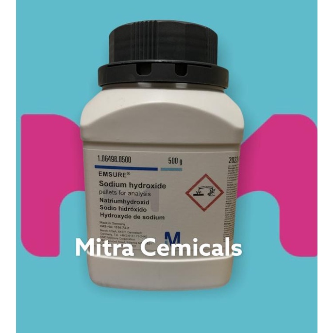 Jual Sodium hydroxide merck 106498 soda caustic sodium hidroksida NaOh ...