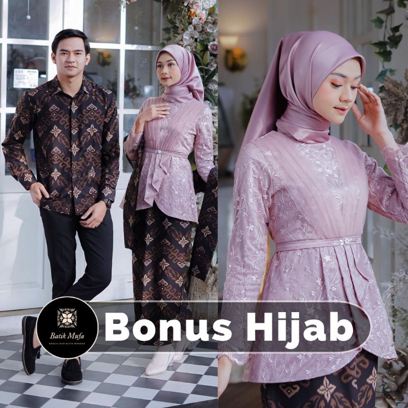 Jual SET COUPLE AVEENA DUSTY | KEBAYA WISUDA TERBARU KEBAYA LAMARAN KEBAYA MODERN KEBAYA ...