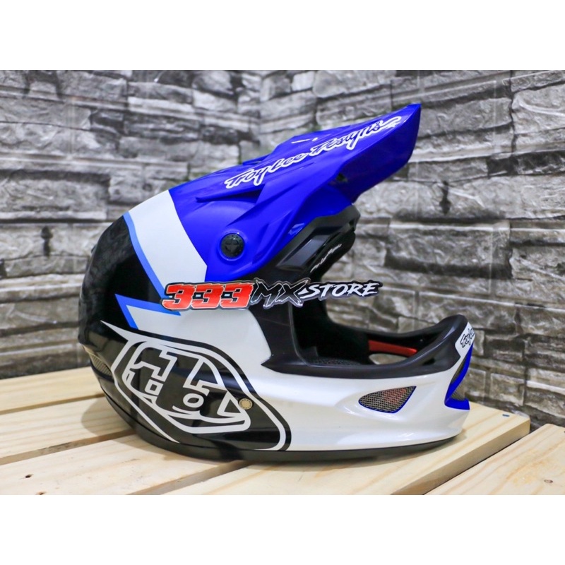 Jual HELM SEPEDA DOWNHILL TLD D3 FIBERLITE VOLT BLUE HELMET TLD D3 ...