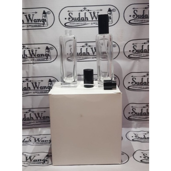 Jual Botol parfum spray ulir ( KOTAK BALOK ) black Jo malone 50ml free ...