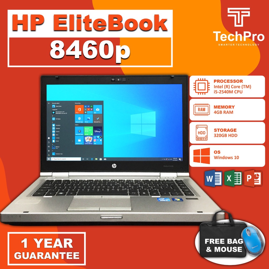Jual LAPTOP HP ELITEBOOK 8460P I5 GEN 2 RAM 4 HDD 320GB GARANSI 1 TAHUN ...