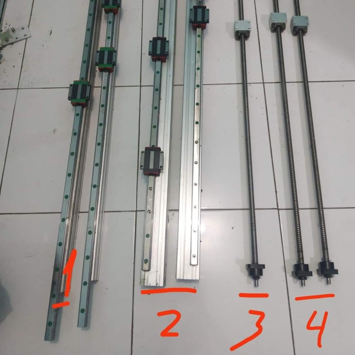 Jual Encoder Rail Linear Motion Guide Hgr20 Ballscrew Sfu 1605 Kit ...