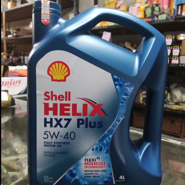 Jual Oli Shell Helix HX7 Plus 5w 40 1 galon oli mobil bensin & diesel ...