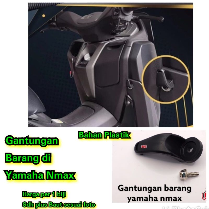 Jual Gantungan barang nmax Cantolan Barang di Motor Nmax Hook Barang ...