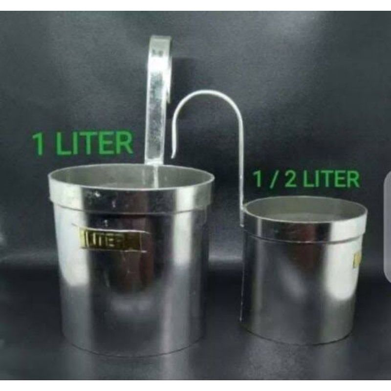 Jual TAKARAN MINYAK / CANTING MINYAK / LITERAN MINYAK 1 Liter DAN 1/2 ...