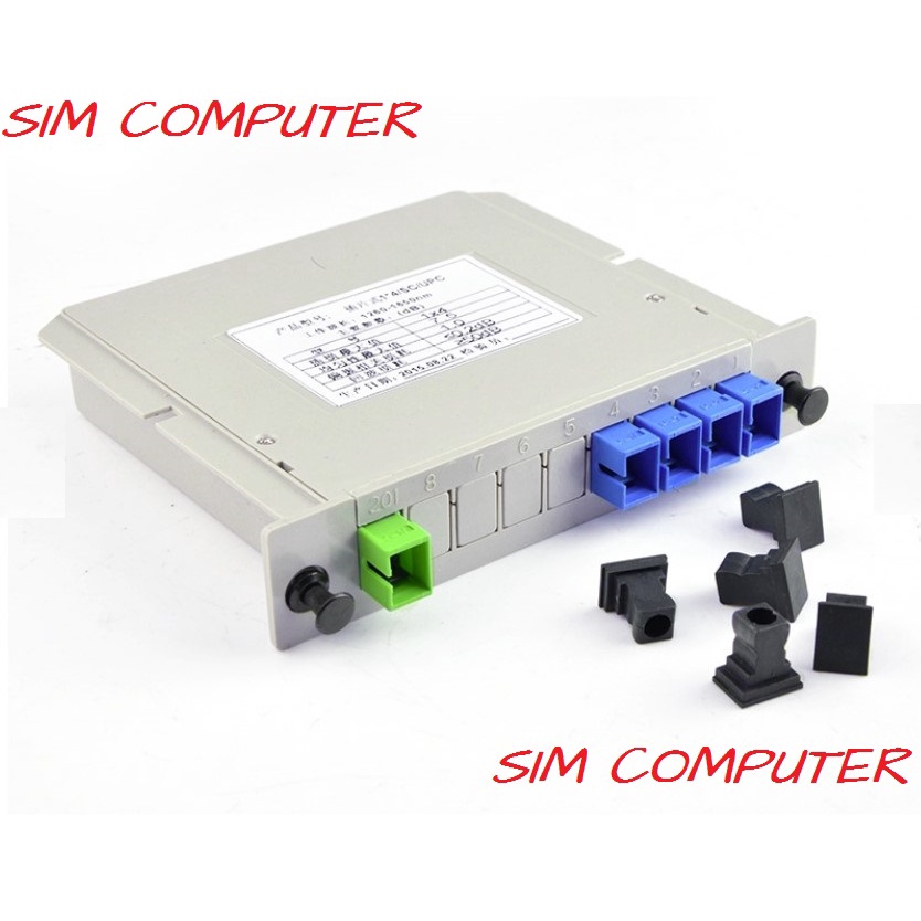 Jual FTTH SC UPC PLC 1X4 Optical Terminal Box Splitter OTB SingleMode ...