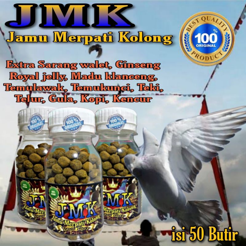Jual JMK jamu merpati keket giring jeraslos 50 pil Suplement vitamin ...