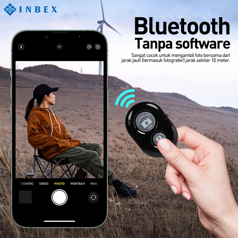 Jual INBEX TIKTOK Mobile Bluetooth Selfie Remote Control Shutter for ...