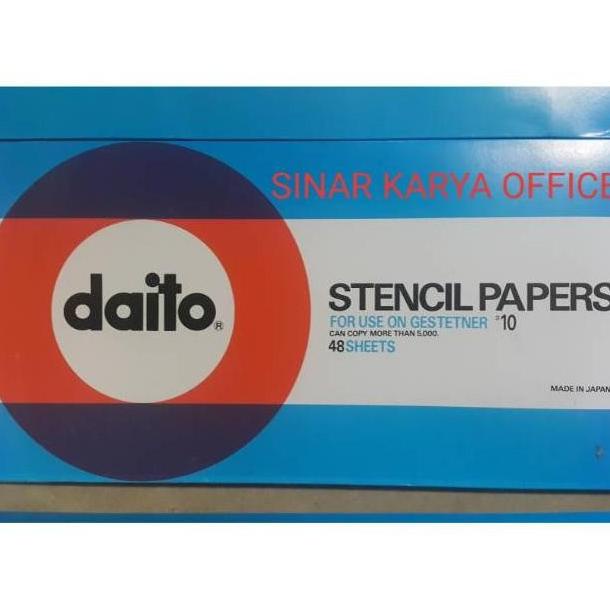 Jual Kertas Master Stensil Daito Stencil Papers 48 Sheets Mesin Cetak ...
