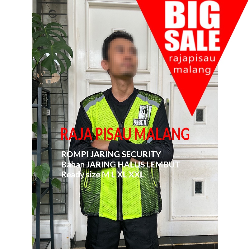Jual ROMPI JARING HITAM MT Rompi Security Terbaru Rompi Satpam Jaring ...