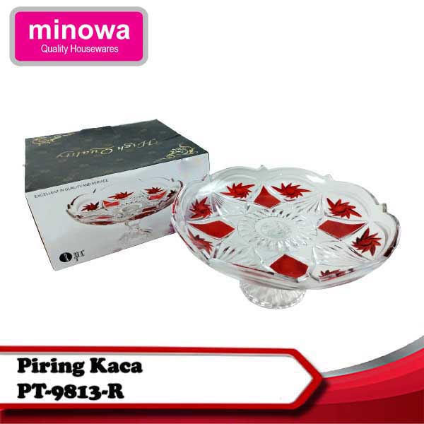 Jual Minowa Piring Kaca / Piring buah / piring kristal / tempat permen ...
