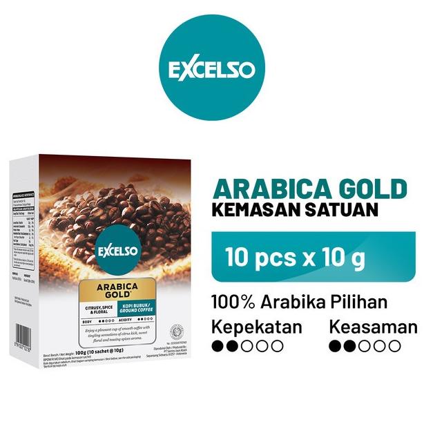Jual EXCELSO Arabica Gold - Bubuk Kopi 1 Folding Box (10 x 10 gr ...