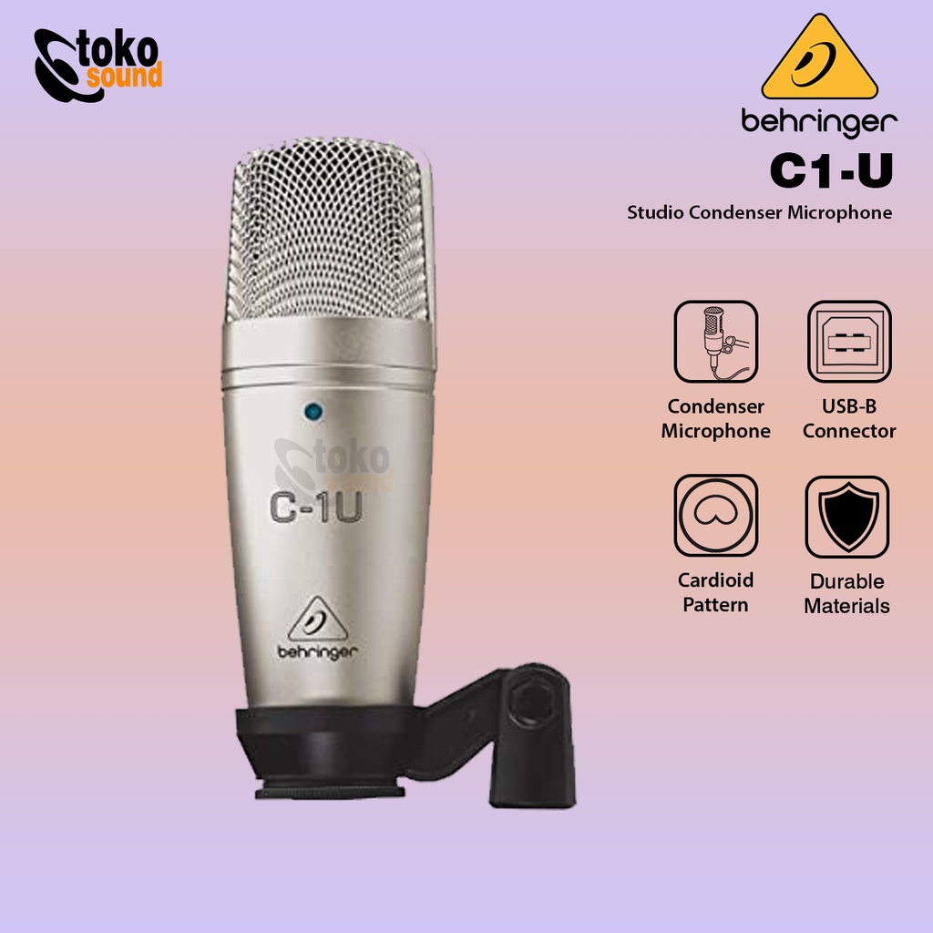 Jual Behringer C-1U C1U - Studio Condenser USB Microphone | Shopee ...