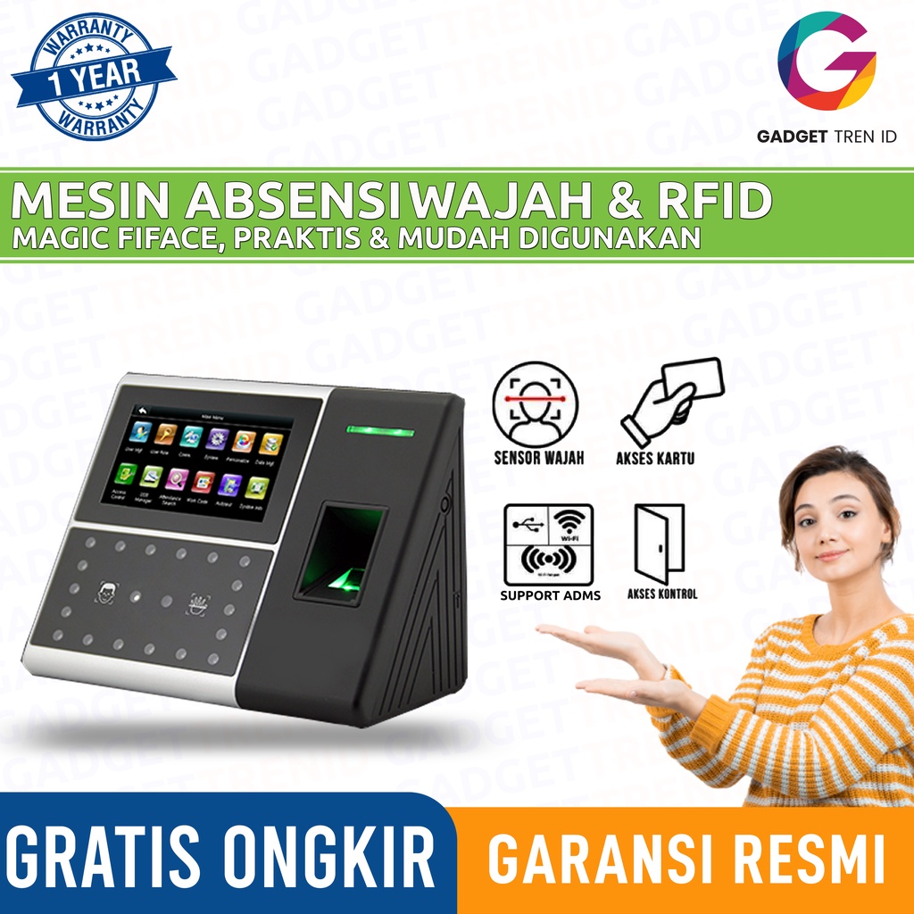 Jual Mesin Absen Magic Fiface | Mesin Absensi Wajah | Fingerprint ...