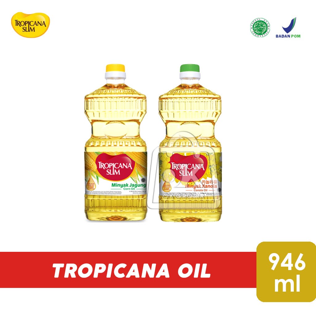 Jual Tropicana Slim Minyak Kanola / Minyak Jagung/ Oil (Botol 946 ml) | Shopee Indonesia