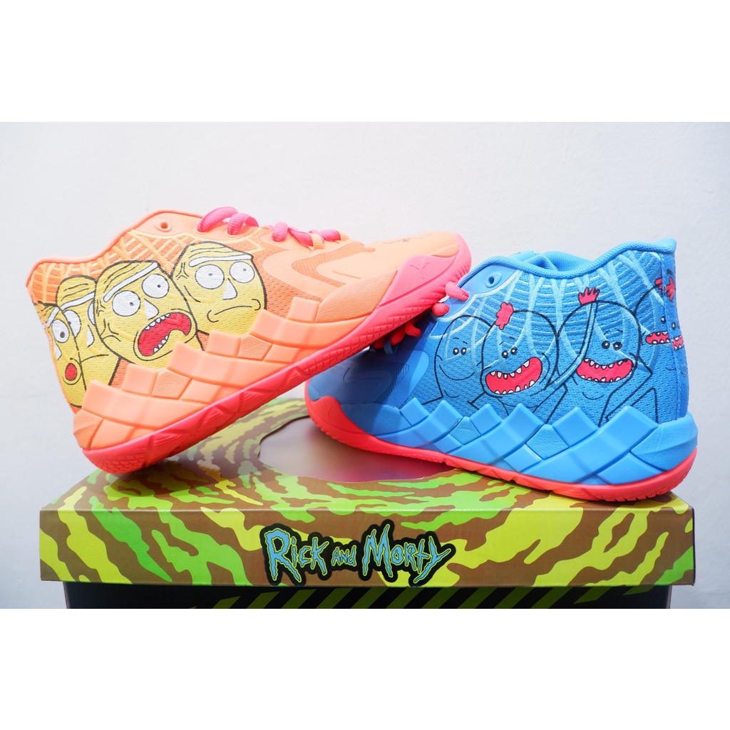 Jual SEPATU BASKET MB01 HIGH CUSTOM RICK & MORTY | Shopee Indonesia