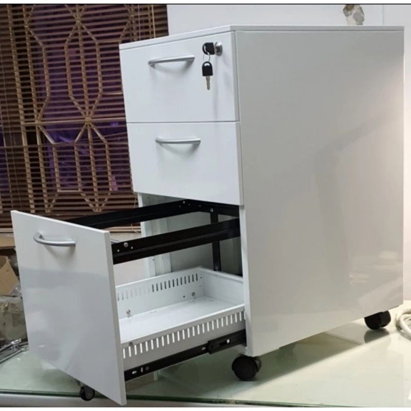 Jual Drawer Cabinet Besi 3 Susun Laci File Gantung Besi Ada Roda Lemari ...