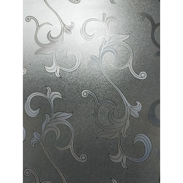Jual pelapis kaca/stiker kaca sandblast Glitter motif batik | Shopee ...