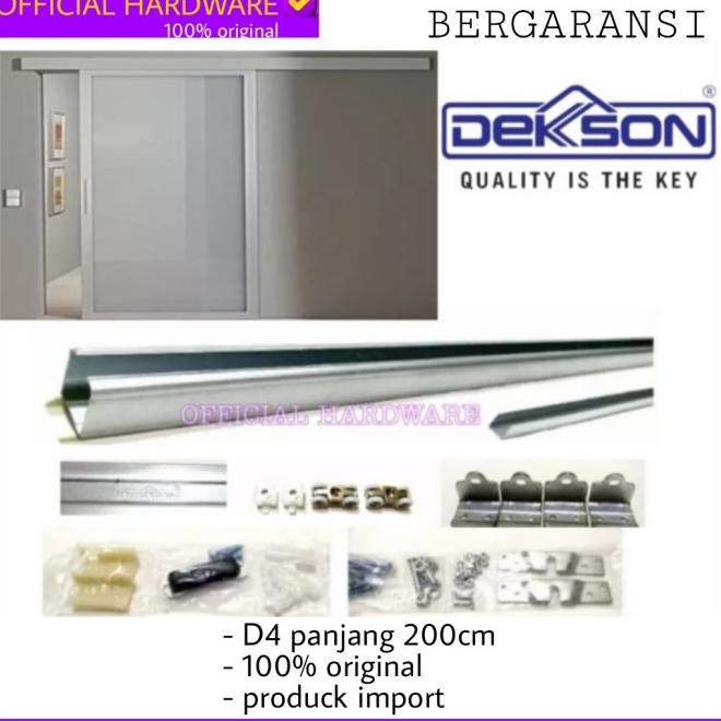Jual Rel Sliding Dekson D4 200Cm Rel Gantung 2.0M Rel Pintu Geser 200Cm | Shopee Indonesia