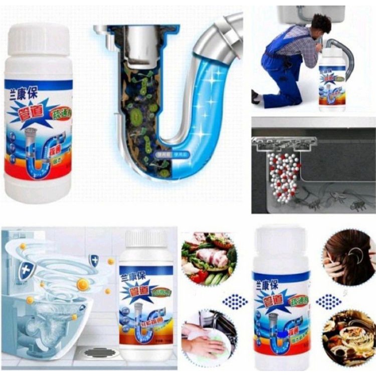 Jual DC - SERBUK ANTI SUMBAT / BUBUK PEMBERSIH SALURAN PIPA AIR TOILET ...