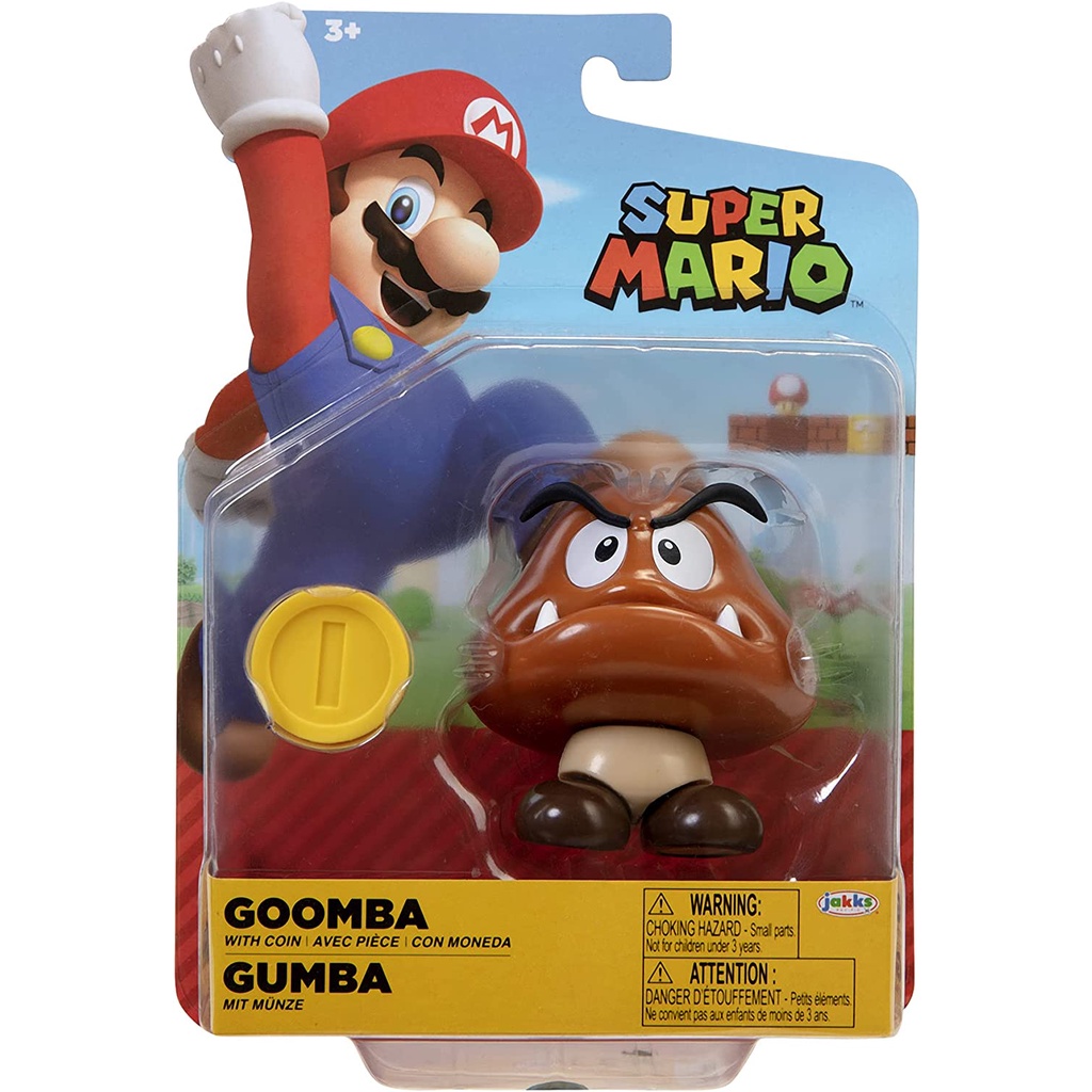 Jual Super Mario 4" - Goomba with Coin | Shopee Indonesia