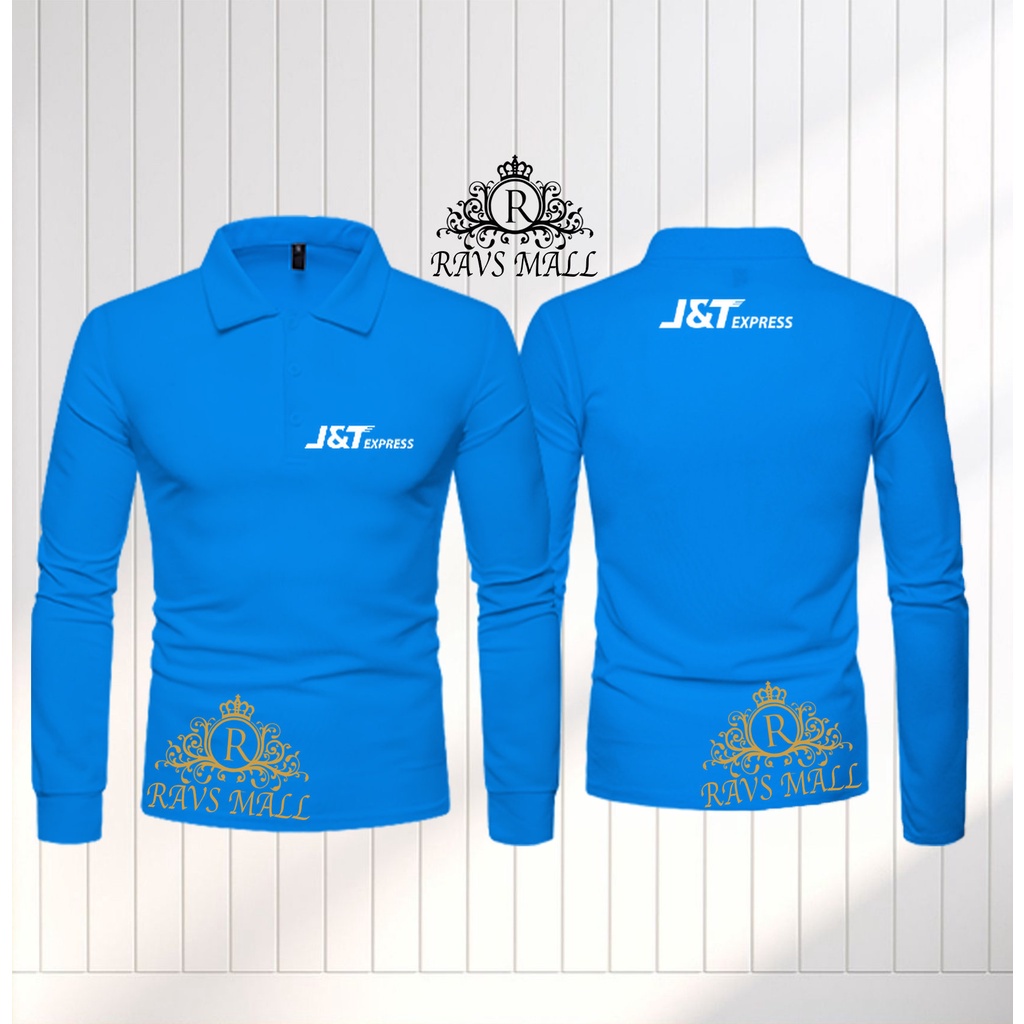 Jual Polo Shirt Distro Panjang Jnt-Express Baju Pria Wanita Casual ...