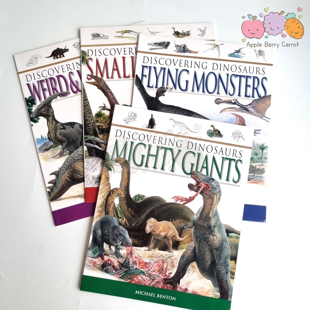 Jual DISCOVERING DINOSAURS isi 4 buku by michael benton book | Shopee ...