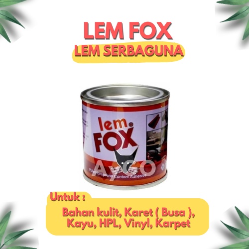 Jual LEM FOX KUNING 70 GR / LEM KARPET/ SENDAL KULIT / KAYU/ HPL ...
