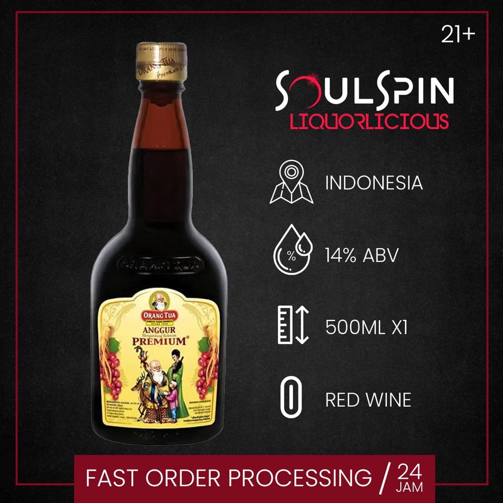 Jual Orang Tua Premium Anngur Merah 500ml | Shopee Indonesia
