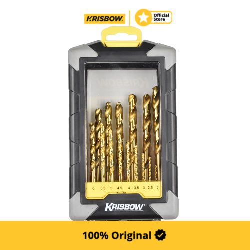 Jual Krisbow Set Mata Bor Twist Drill Metal Hss 1-10 mm 19 Pcs | Shopee ...