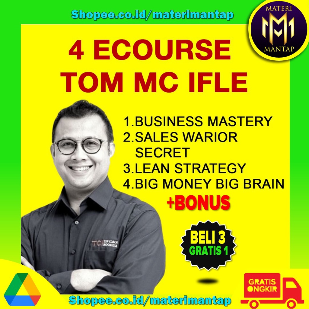 Jual ecourse paket hemat 4 course Tom MC Ifle / business mastery ...