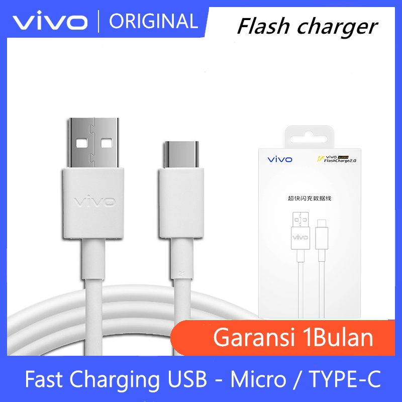 Jual VIVO Kabel Data Original100% Fast Charging Micro USB Type C USB ...