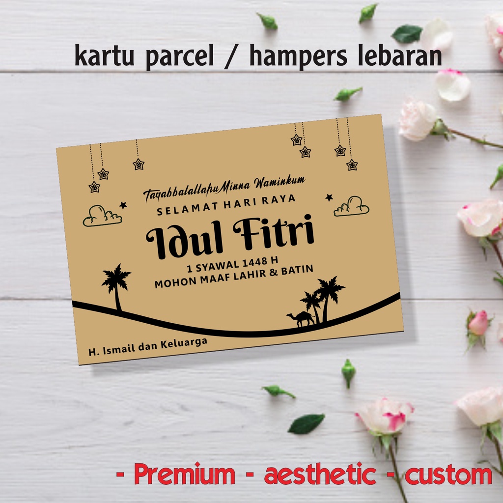 Jual Kartu Parcel Hampers Hari Raya Idul Fitri Custom Premium Mewah ...