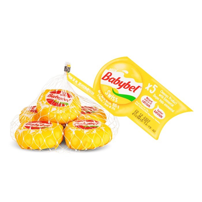 Jual Keju Cheese Mini Babybel Swiss Emmental - 5 pcs x 20 gr (100 gr ...