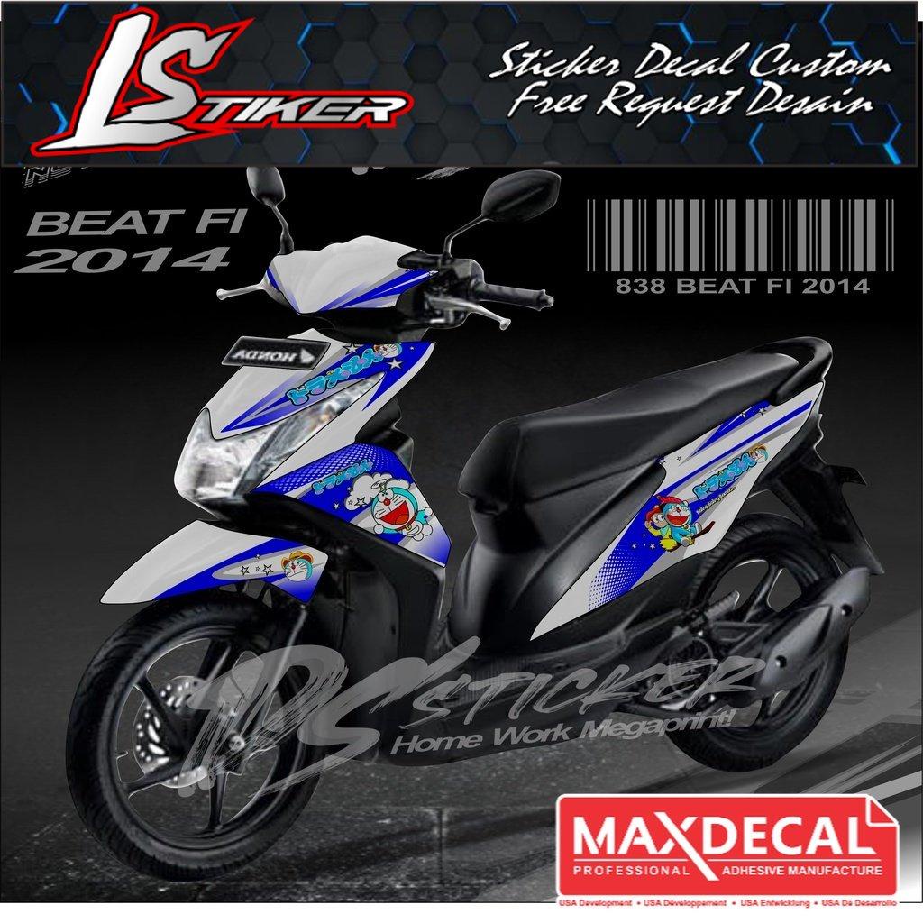 Jual 838 STICKER DECAL BEAT FI 2014 FULBODY DESAIN CUSTOM | Shopee ...
