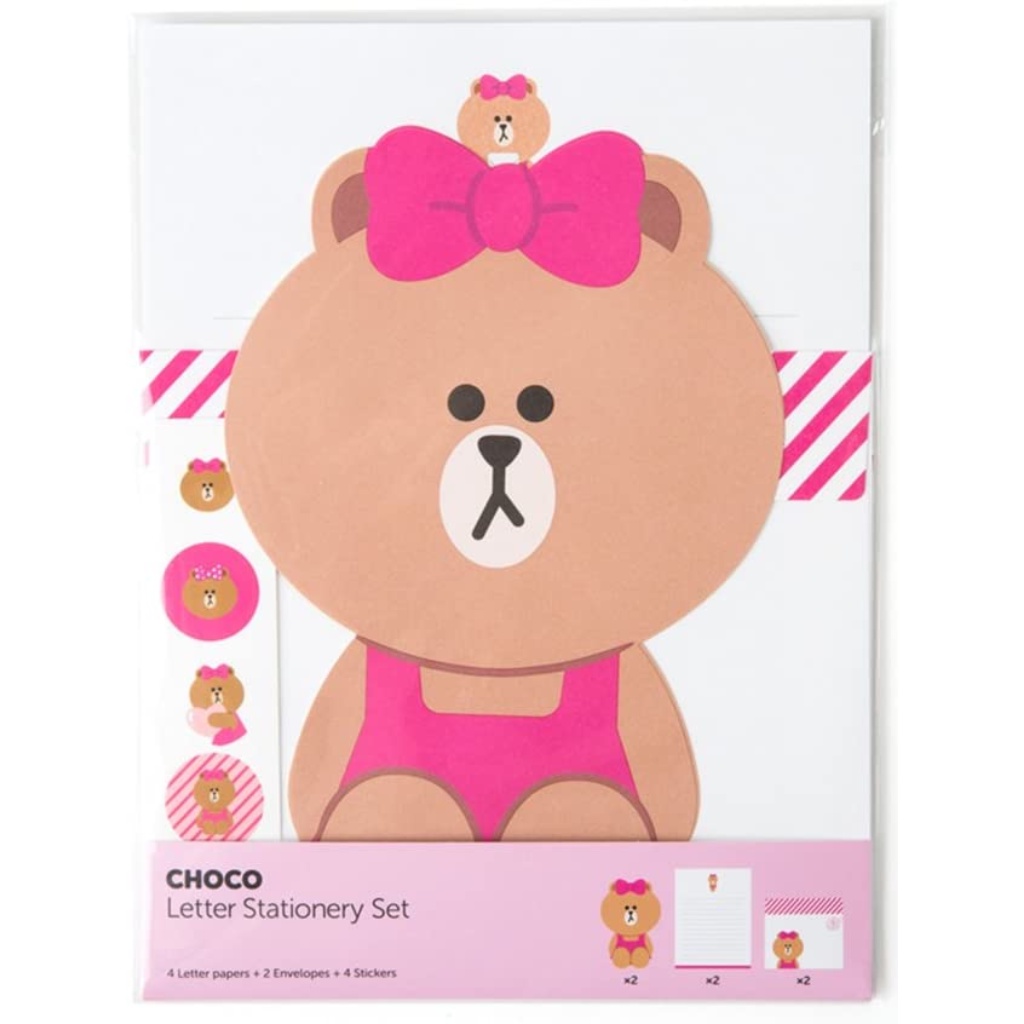 Jual Line Friends Choco Letter Stationery Set | Shopee Indonesia