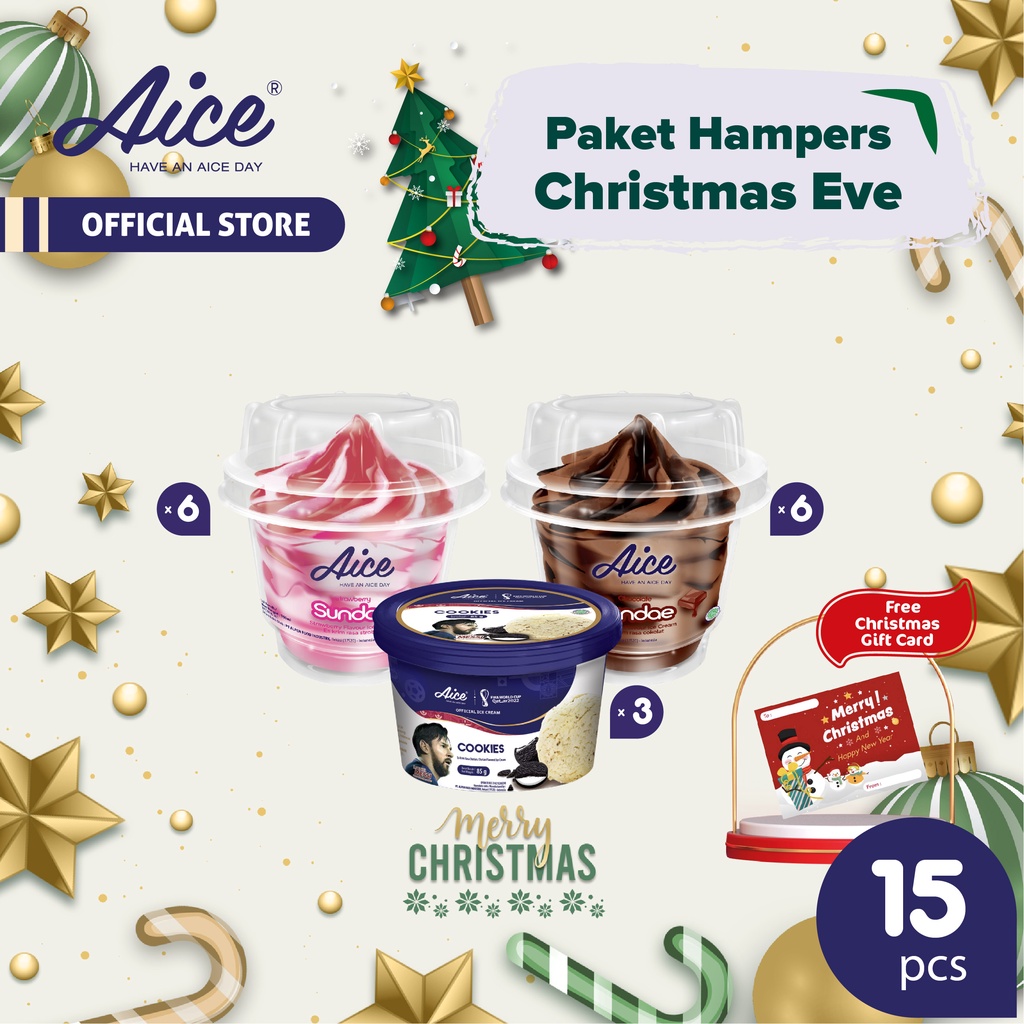 Jual Paket Hampers Christmas Eve Aice Ice Cream Spesial Hampers Natal ...
