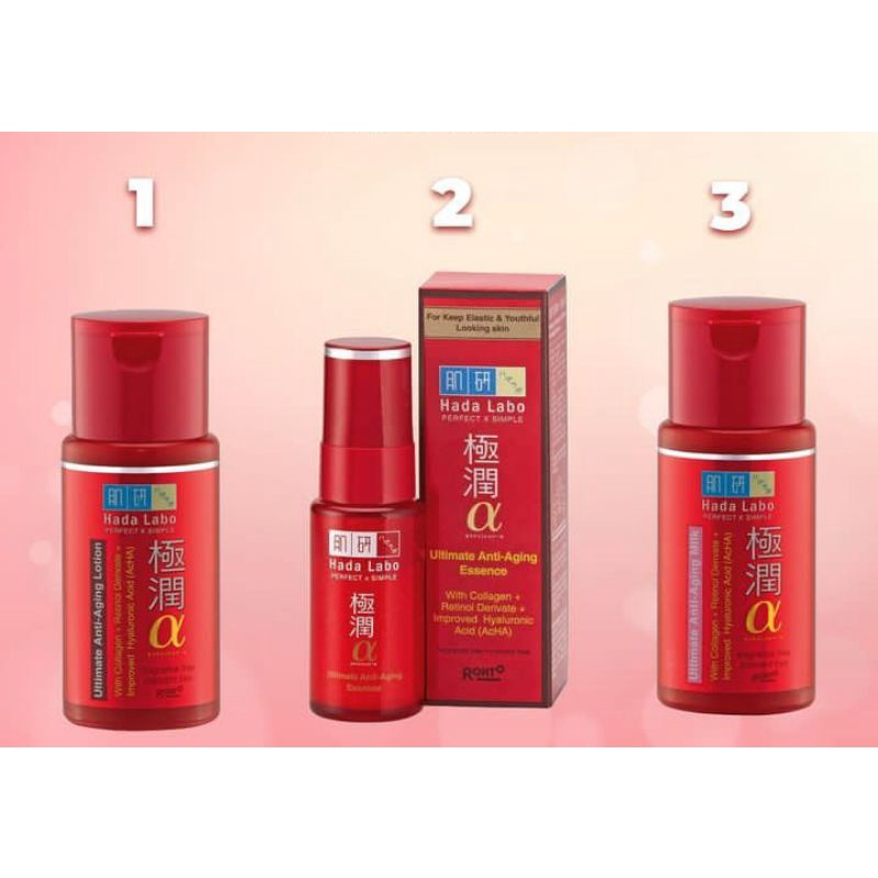 Jual Hada Labo Gokujyun Alpha Ultimate Anti Aging Lotion 100ml Milk