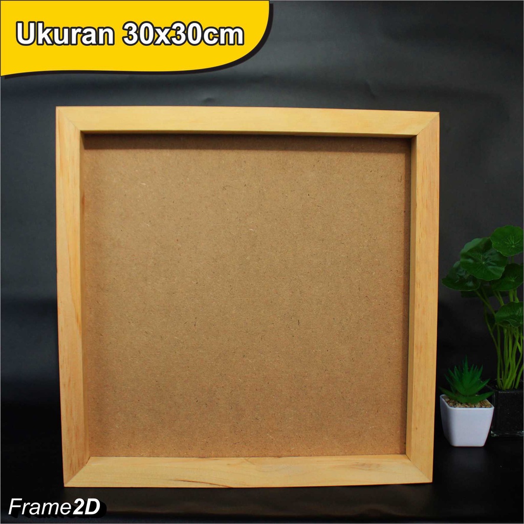 Jual Frame foto/Pigura kayu 2D ukuran 30x30cm + kaca akrilik | Shopee ...