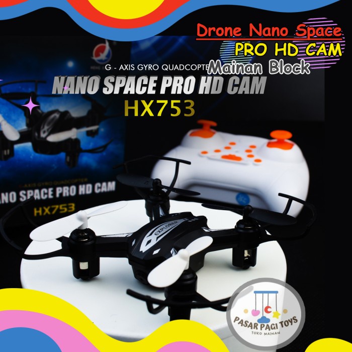 Jual Mainan Anak Drone Remote Control HX753 Nano Space | Shopee Indonesia