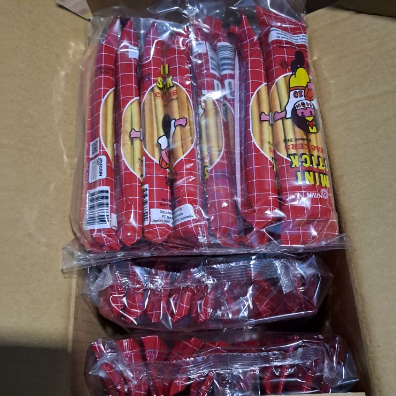 Jual Nissin Mini Stick Merah (10×25 gram) | Shopee Indonesia