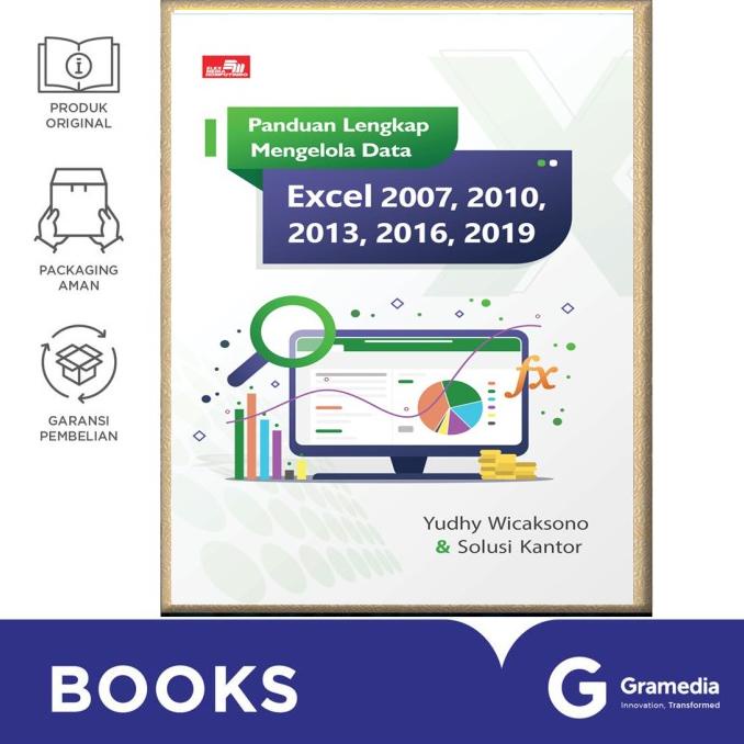Jual Panduan Lengkap Mengelola Data Excel 2007, 2010, 2013, 2016, 2019 gram33 Buru Order ...