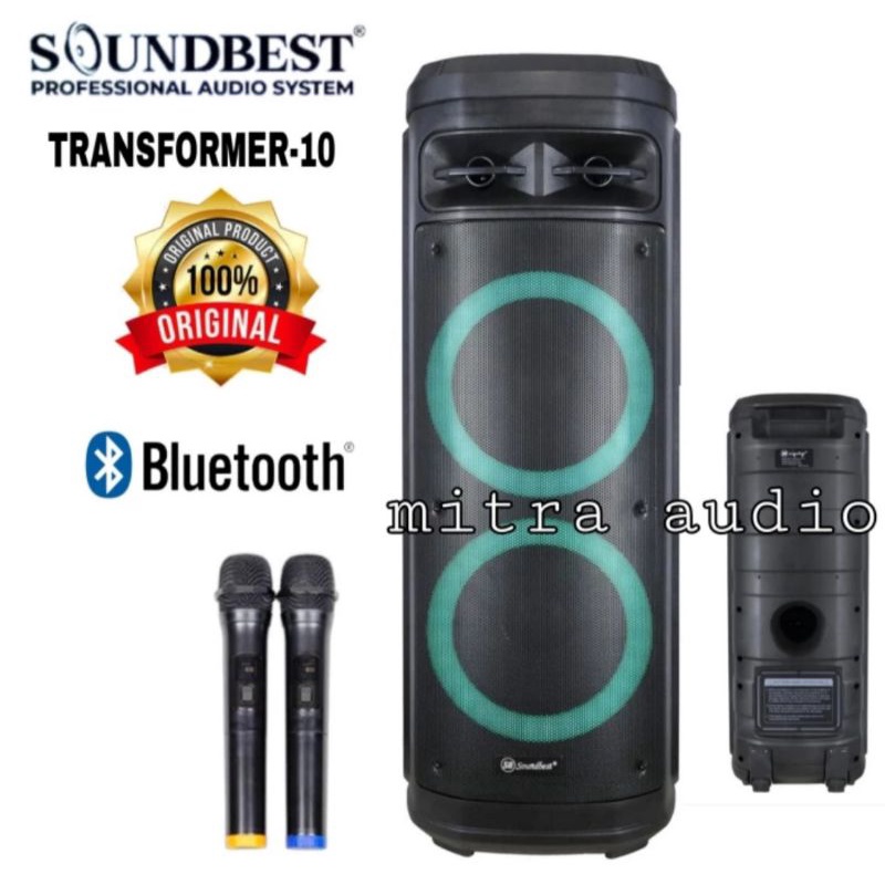 Jual speaker portable wireless Soundbest Transformer 10 original(2 X 10 ...