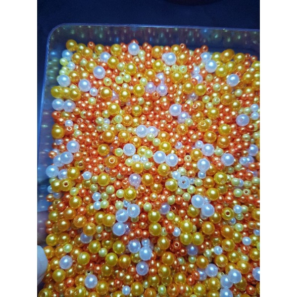 Jual MUTIARA ringan, mutiara tabur, mutiara mix warna & ukuran | Shopee ...