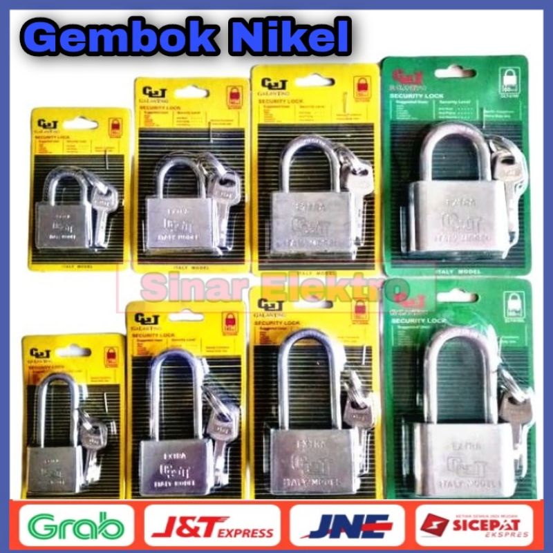 Jual Gembok Anti rush/Anti maling/Gembok Stainless anti karat/Gembok ...