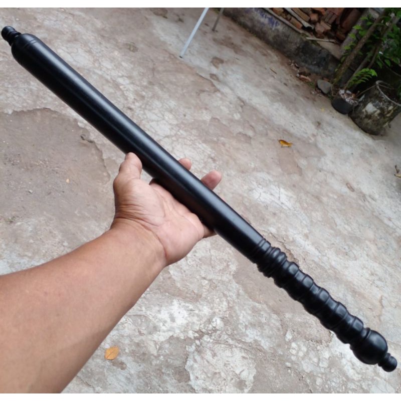 Jual Tongkat komando gada kayu galih kelor hitam 60 cm | Shopee Indonesia