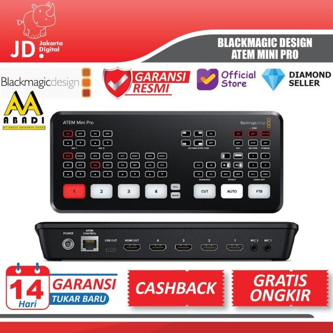 Jual Blackmagic Design ATEM Mini Pro HDMI Live Stream Switcher | Shopee ...